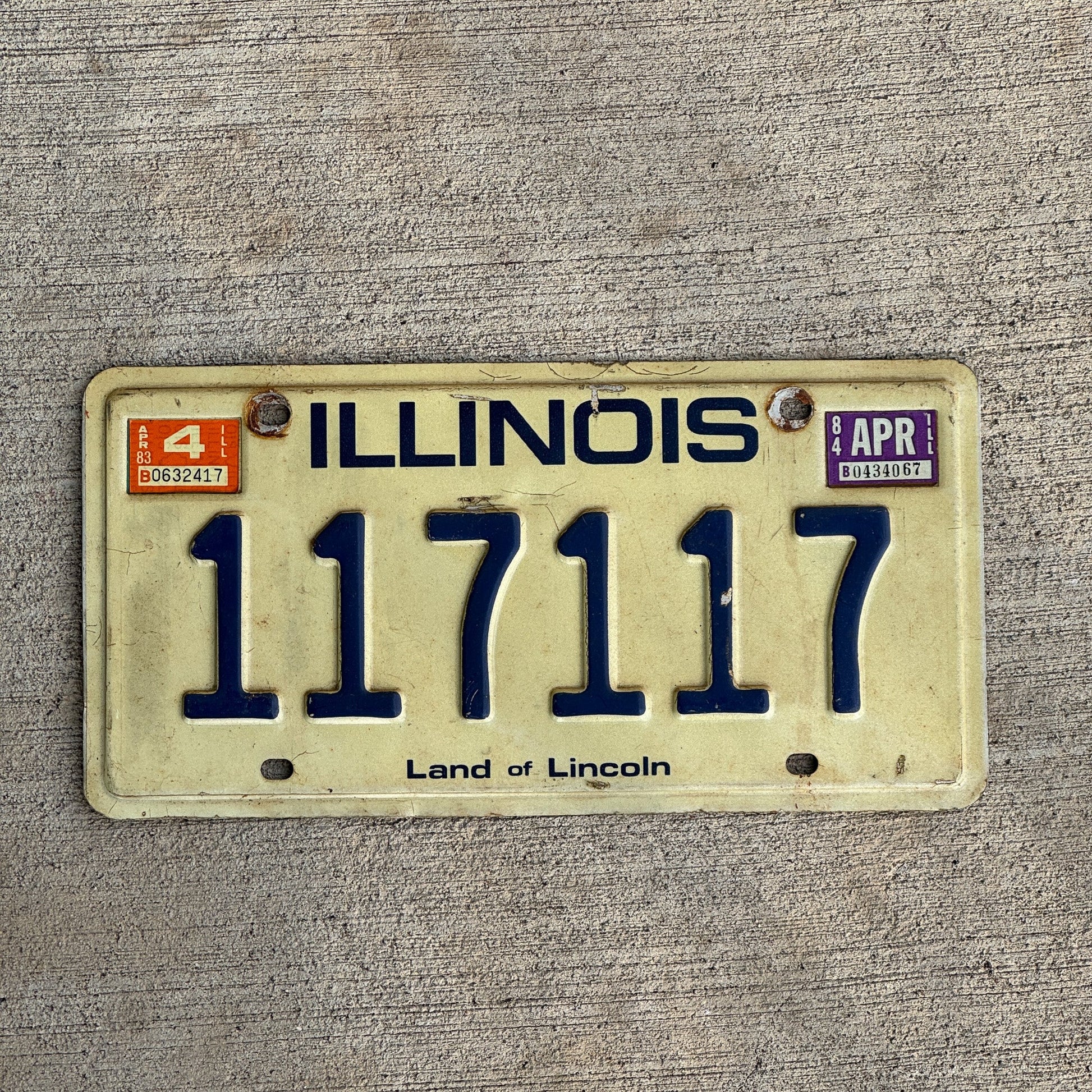1979 Illinois License Plate Auto Tag 1 Garage Decor Repeat Repeating F ...