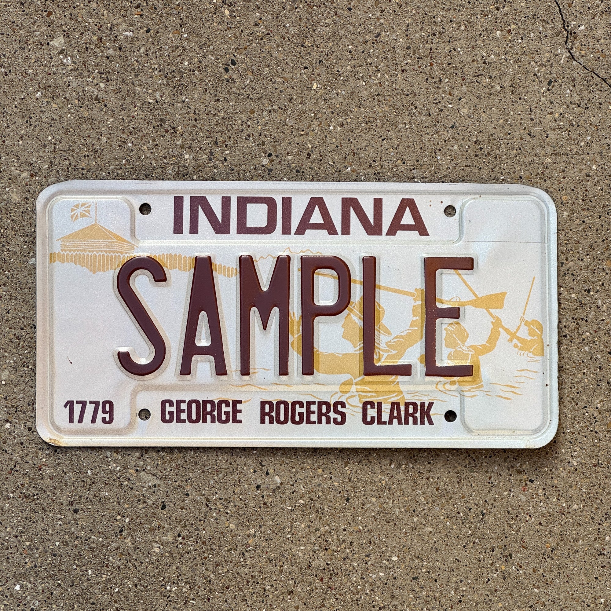1980 Indiana Sample License Plate Auto Tag SAMPLE – License Plate ...