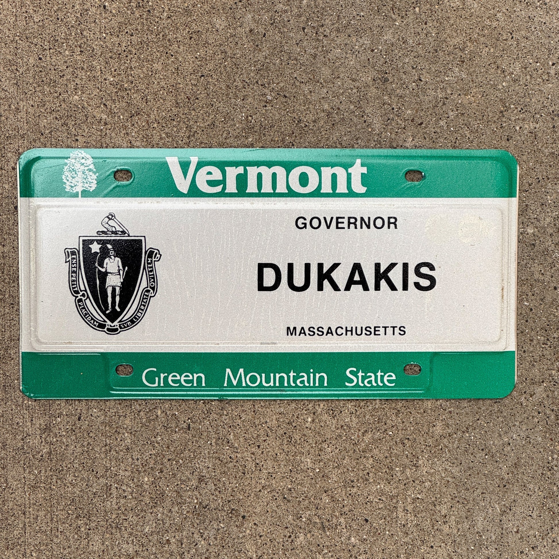 1987 Vermont 50th Governor's Conference License Plate Auto Tag Massach ...