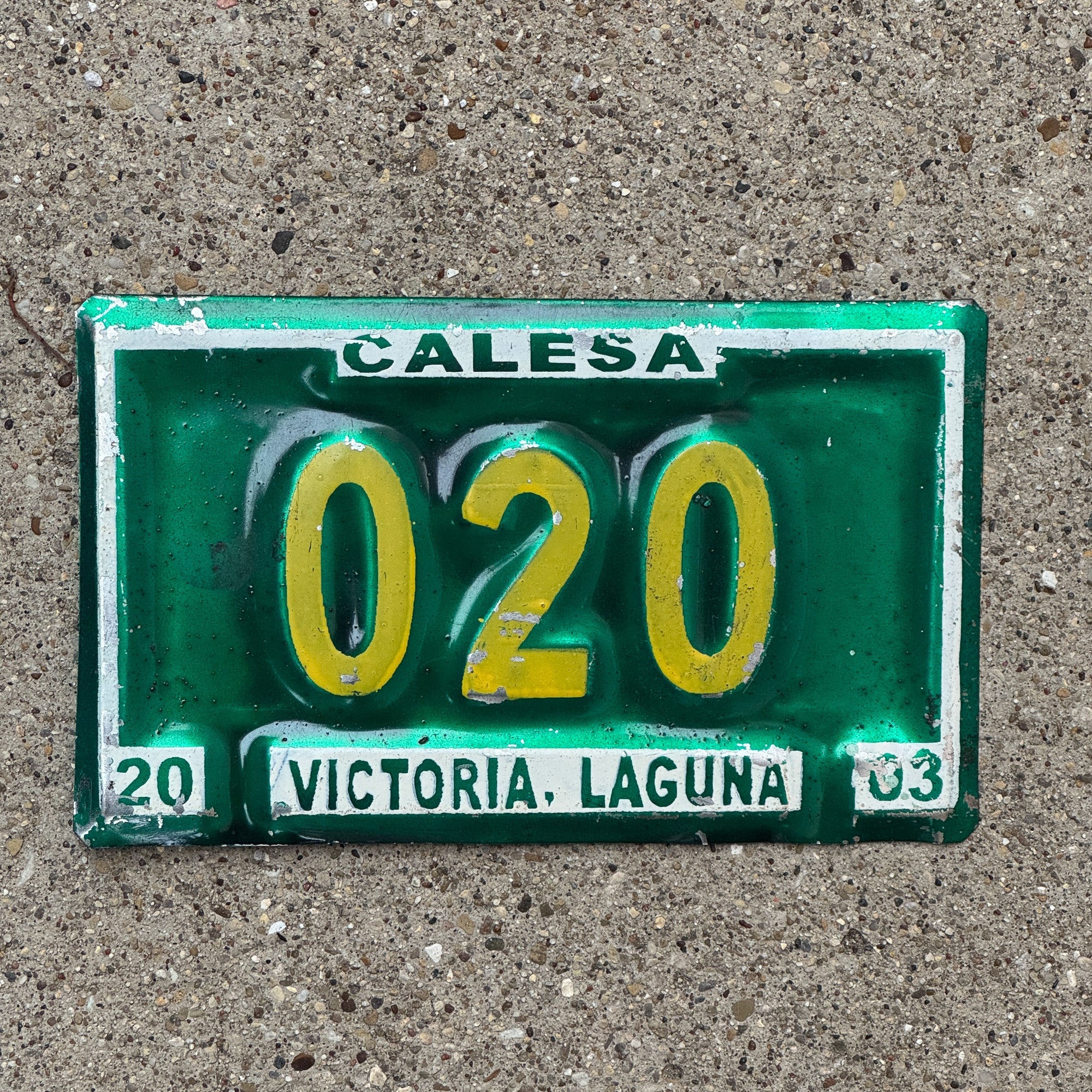 2003 Philippines Carriage? License Plate Auto Tag Calesa Victoria Lagu ...
